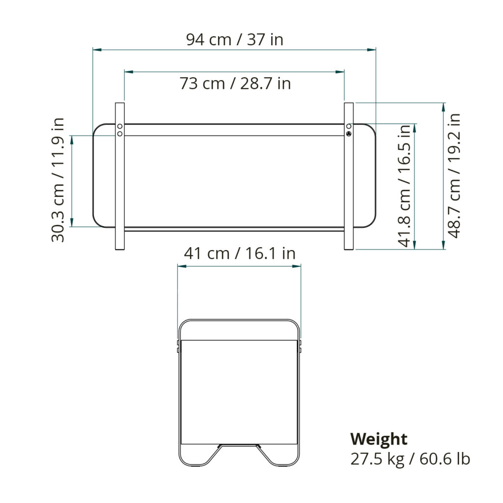 Ninne Bench - Noir B - Eldvarm
